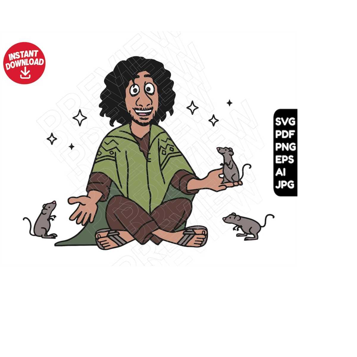 Charming SVG Bruno clipart png clipart , cut file layered by - Inspire ...