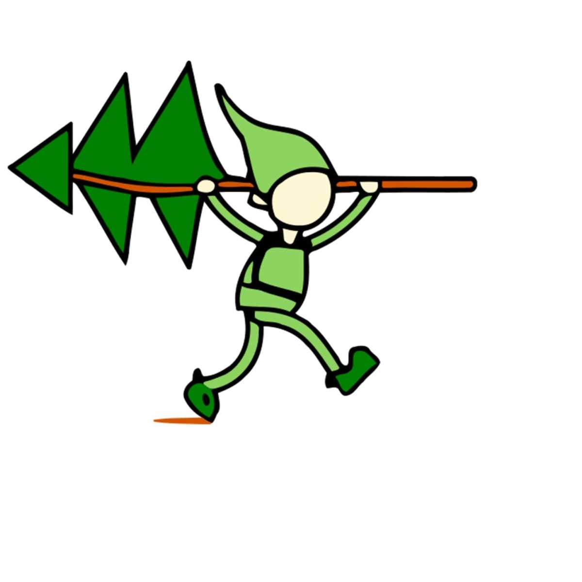 Christmas Elf Vector File, Elf with a Christmas Tree Png Fil | Inspire ...