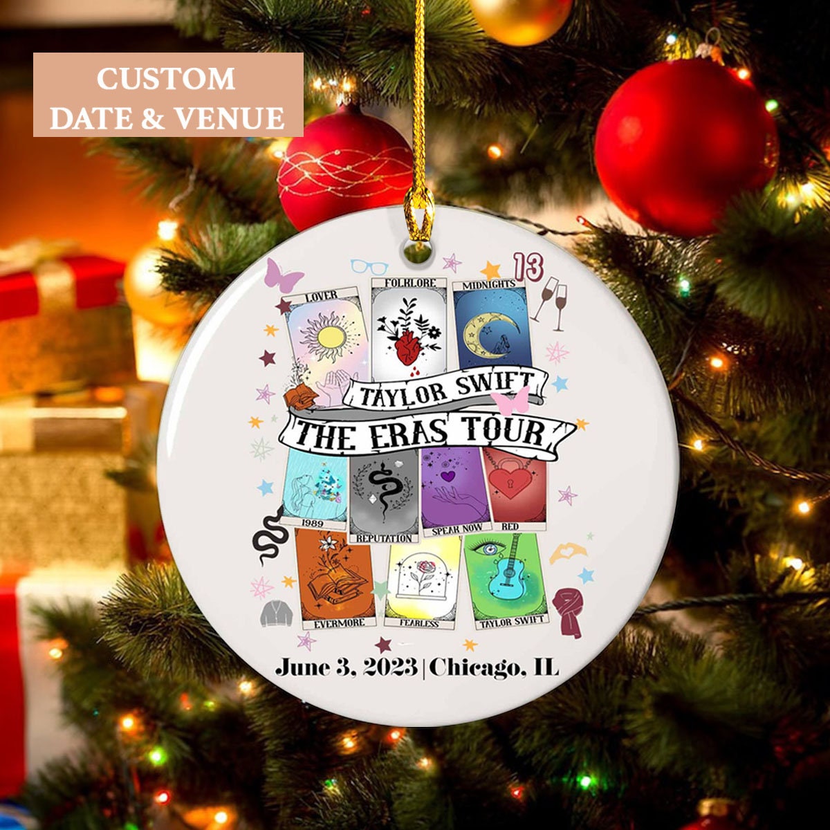 Custom The Eras Tour Ghost Ornament, Taylor Swift Eras Tour - Inspire ...