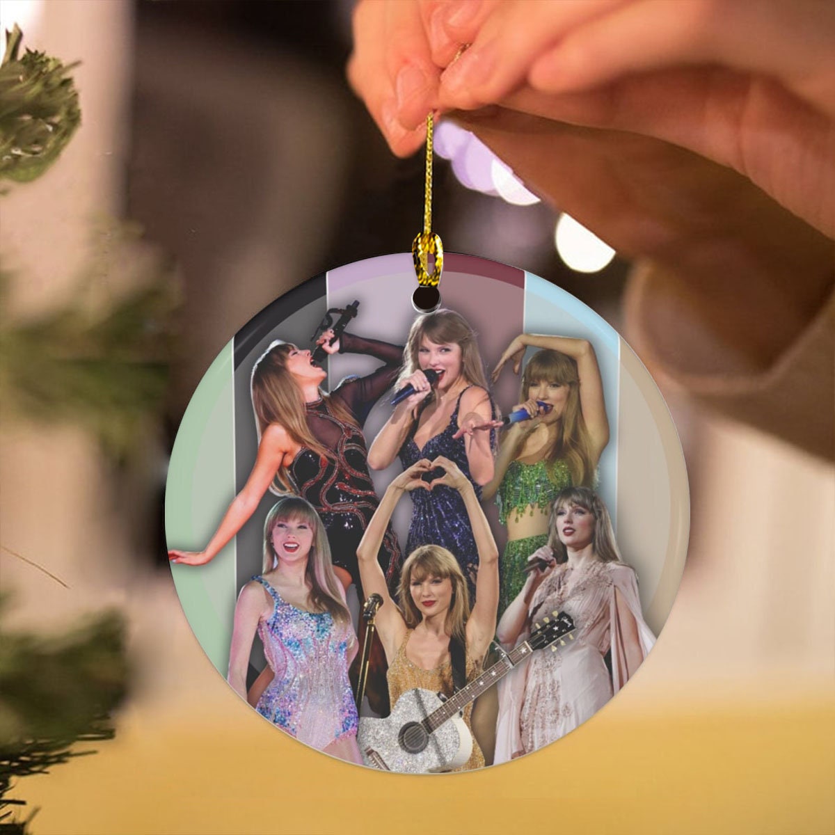 Taylor Swift Glass Ornament, Taylor Eras Tour Ornament, Ts T - Inspire ...