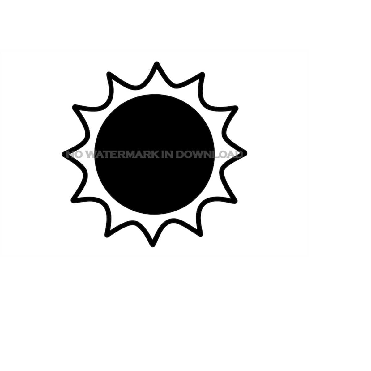 Sunshine Clipart Image Digital, Sunshine Silhouette, Summer - Inspire Uplift