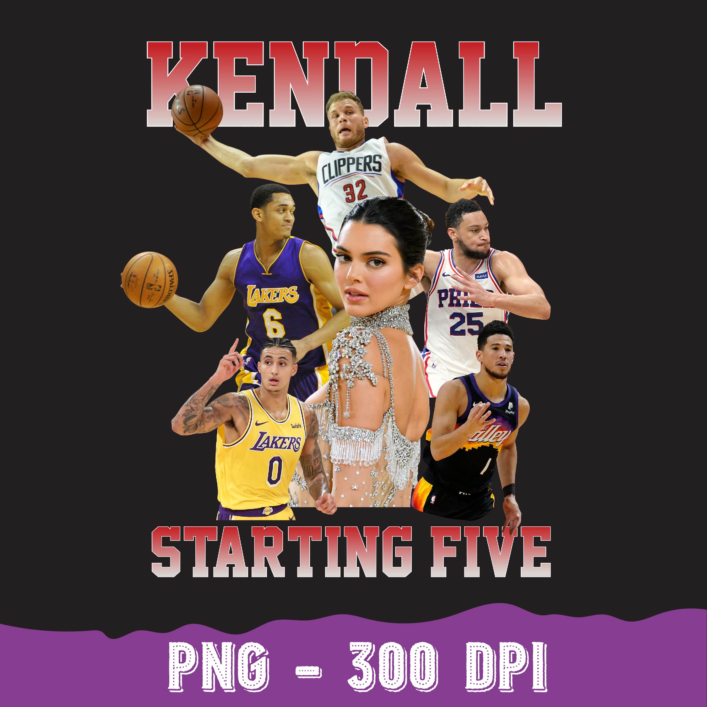 Kendall Starting Five Png, Kendall Jenner Starting Five Png, | Inspire Uplift