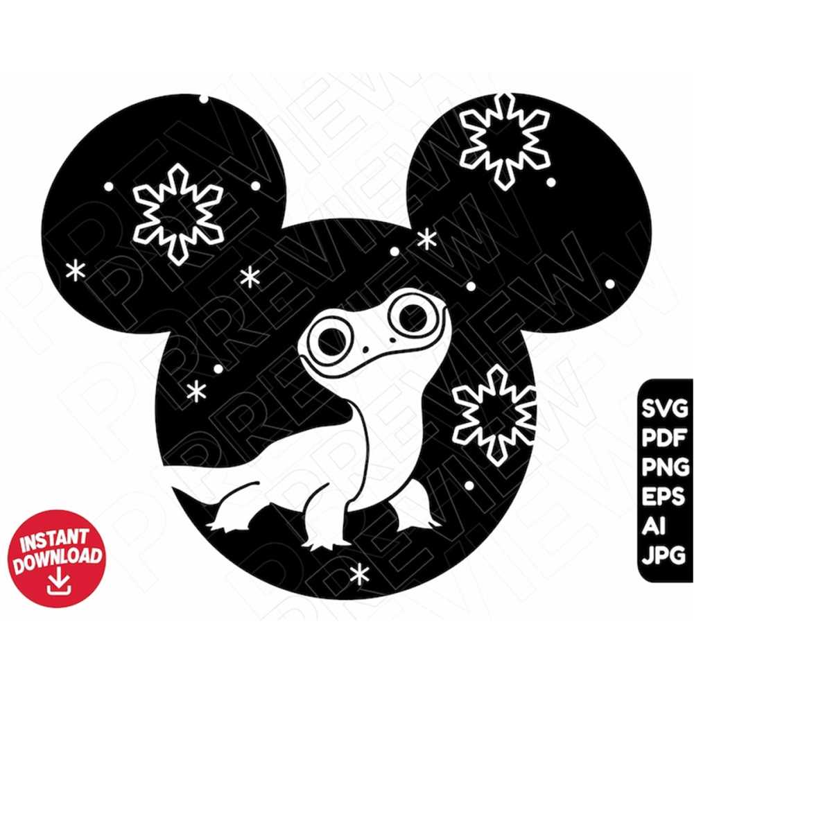 Bruni SVG png clipart Frozen 2 , cut file outline sillhouett - Inspire ...