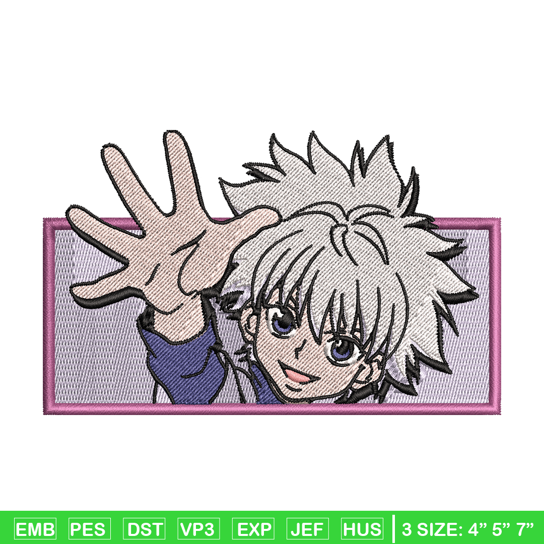 Killua nike embroidery design, Hunter x hunter embroidery, n | Inspire ...