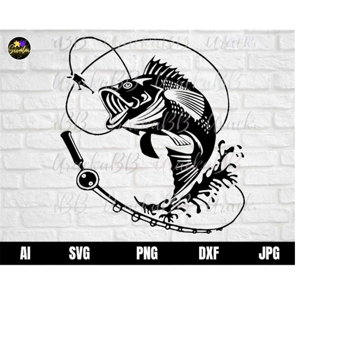 Bass Fishing Svg, Bass Svg, Hunting Shirt SVG, Bass Angling | Inspire ...