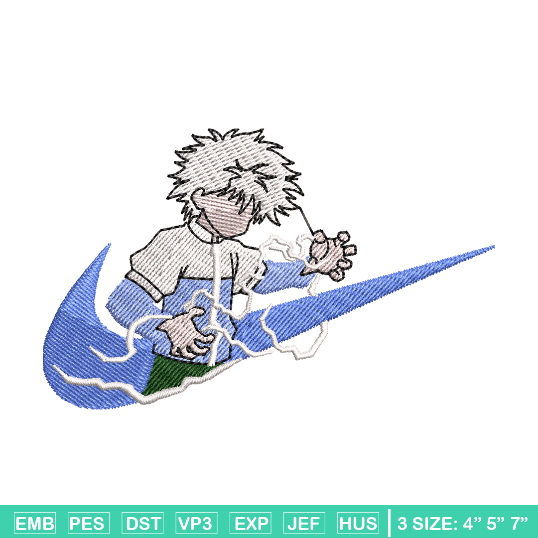 Killua zoldyck embroidery design, hunter x hunter embroidery | Inspire ...