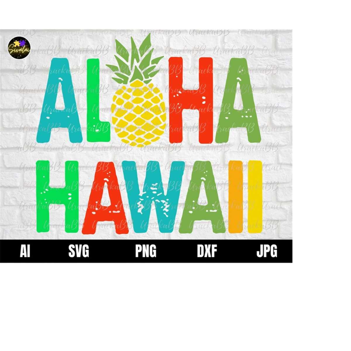 Aloha SVG, Aloha Hawaii svg, Pineapple svg, Vintage Aloha Sv - Inspire ...