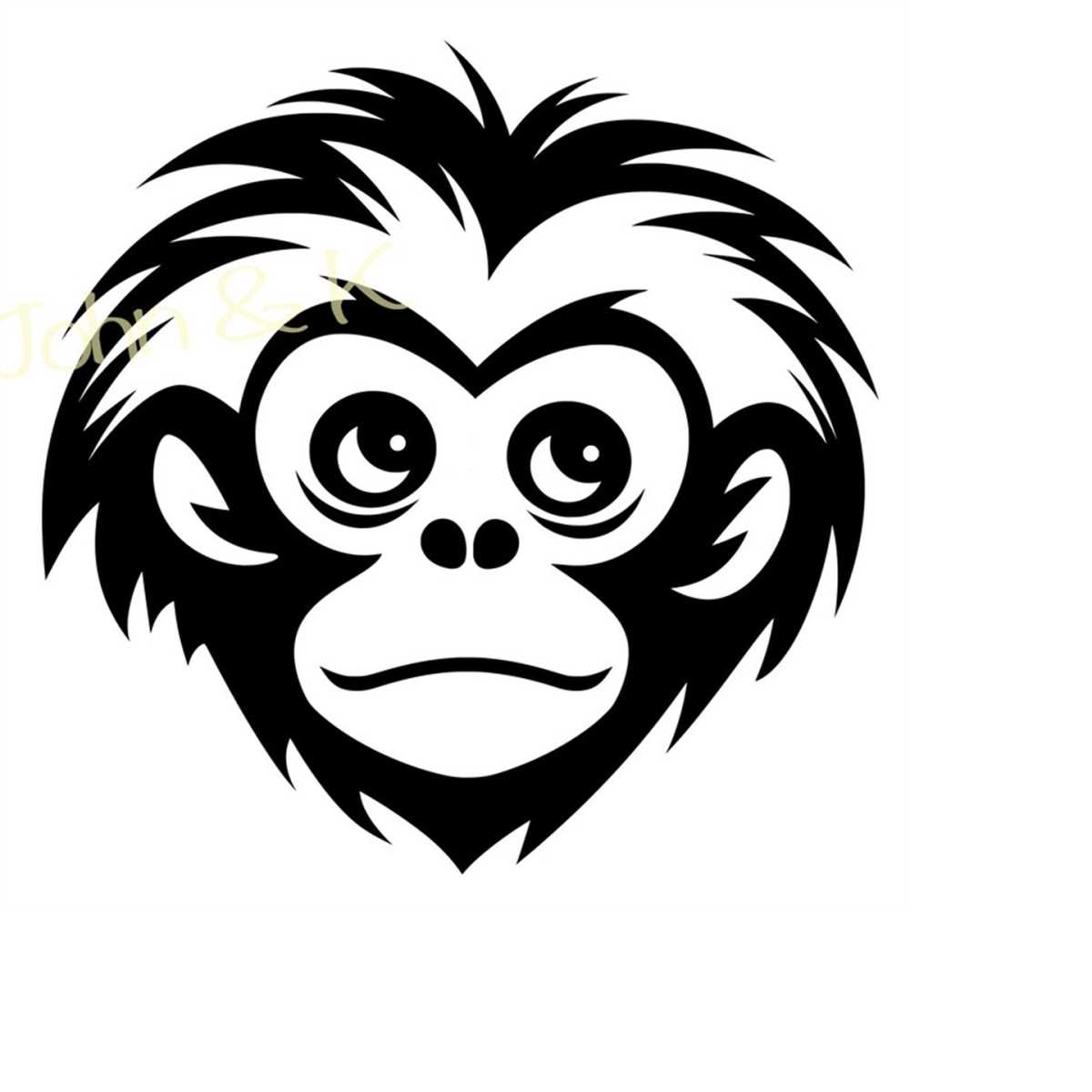 Monkey Svg, Monkey vector, Golden Monkey svg, Monkey Clipart - Inspire ...