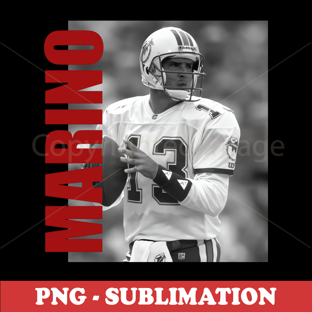 Dan Marino Retro Aesthetic Fan Art - 80s Football Legend PNG | Inspire ...
