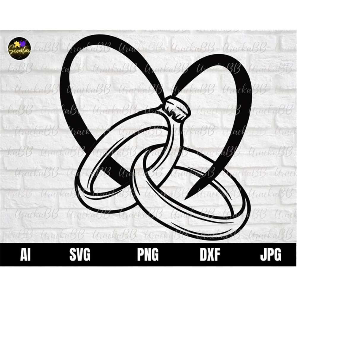 Heart Ring Svg, Wedding Ring SVG, Couple Rings SVG, Wedding | Inspire ...