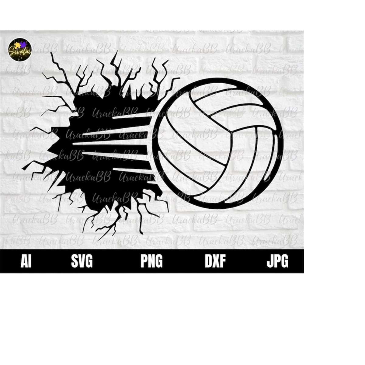 Smashing Volleyball Logo Svg, Volleyball Svg, Volleyball Bal - Inspire ...