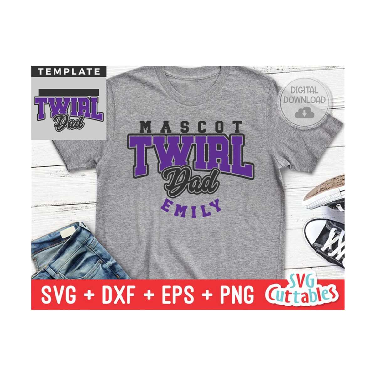 Twirl svg - Twirl Dad Template 006 - svg - eps - dxf - png - | Inspire Uplift