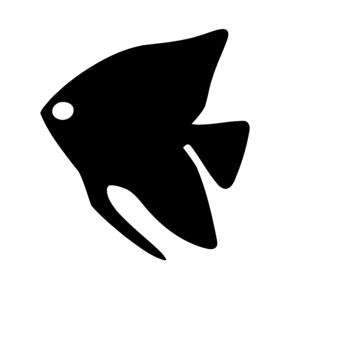 Angelfish Vector Cutting Image Png Angelfish Icon Silhouette - Inspire ...