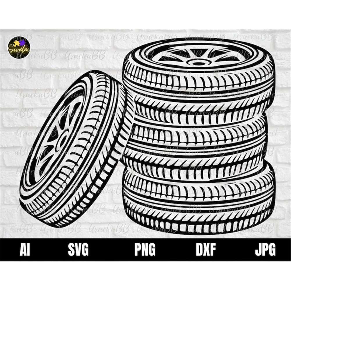 Wheel Svg, Car Tire Svg, Wheel Clipart, Wheel for Cricut, Ti - Inspire ...