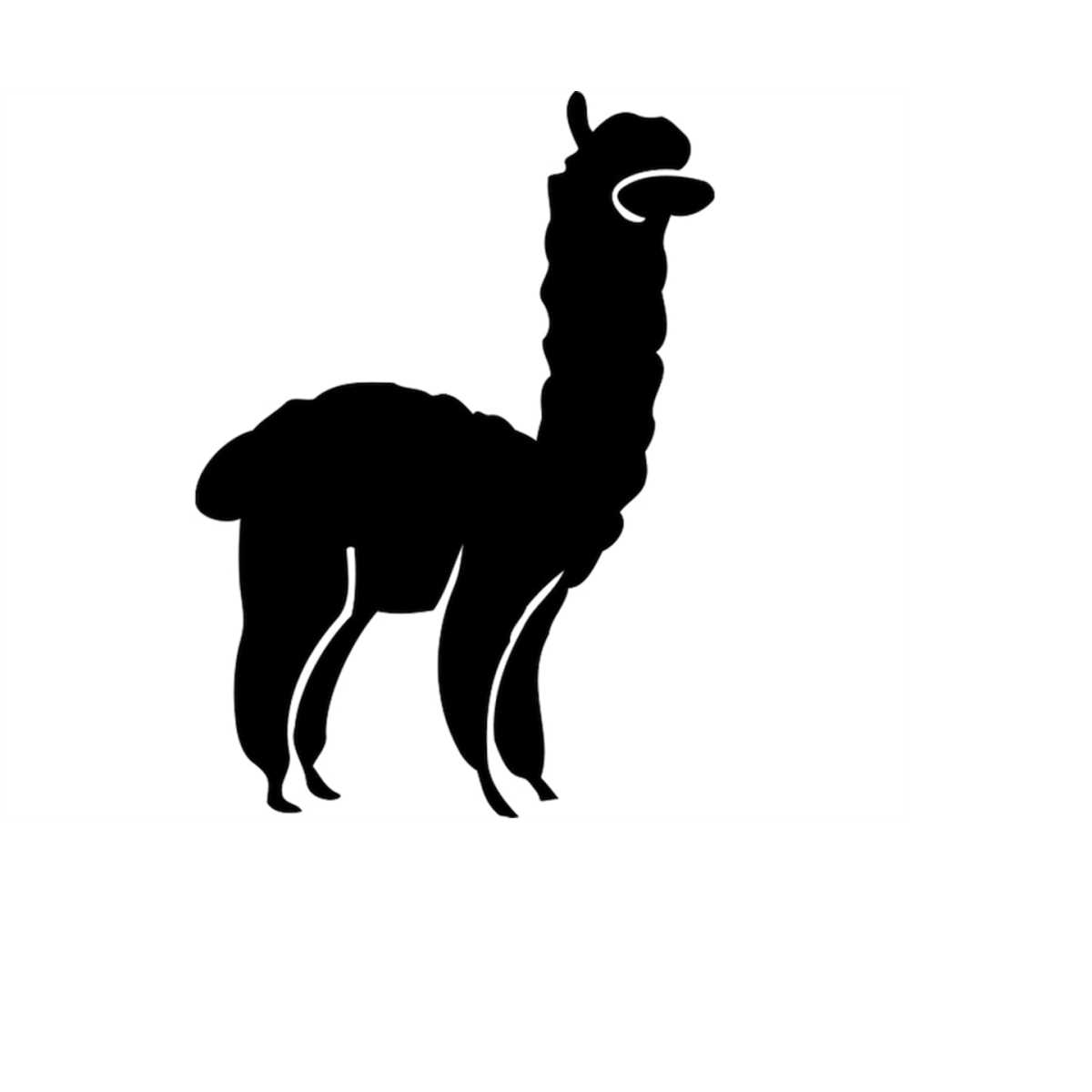 Alpaca Vector Svg Dxf Png Cut File Alpaca Clipart File Webp - Inspire ...