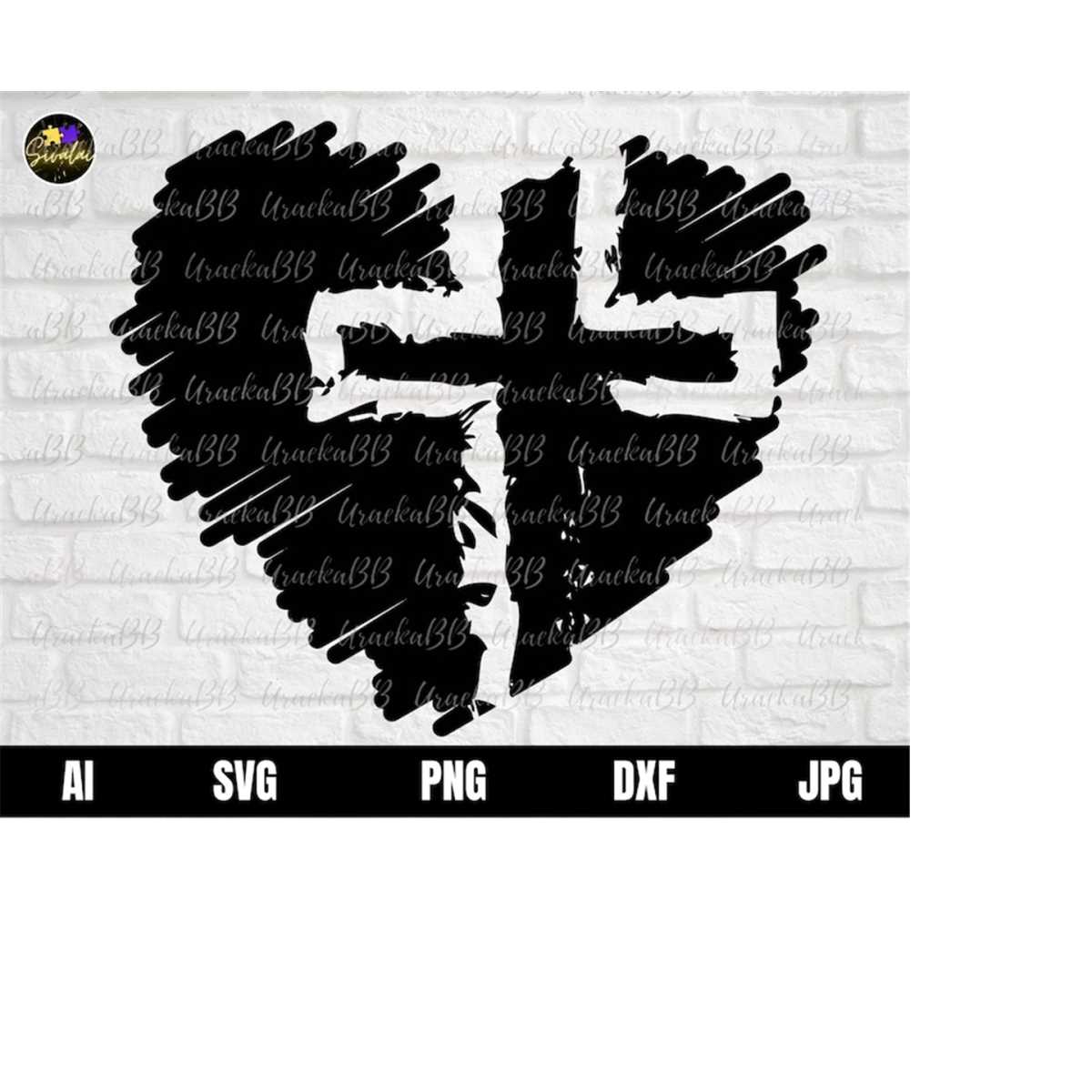 cross heart svg - Inspire Uplift