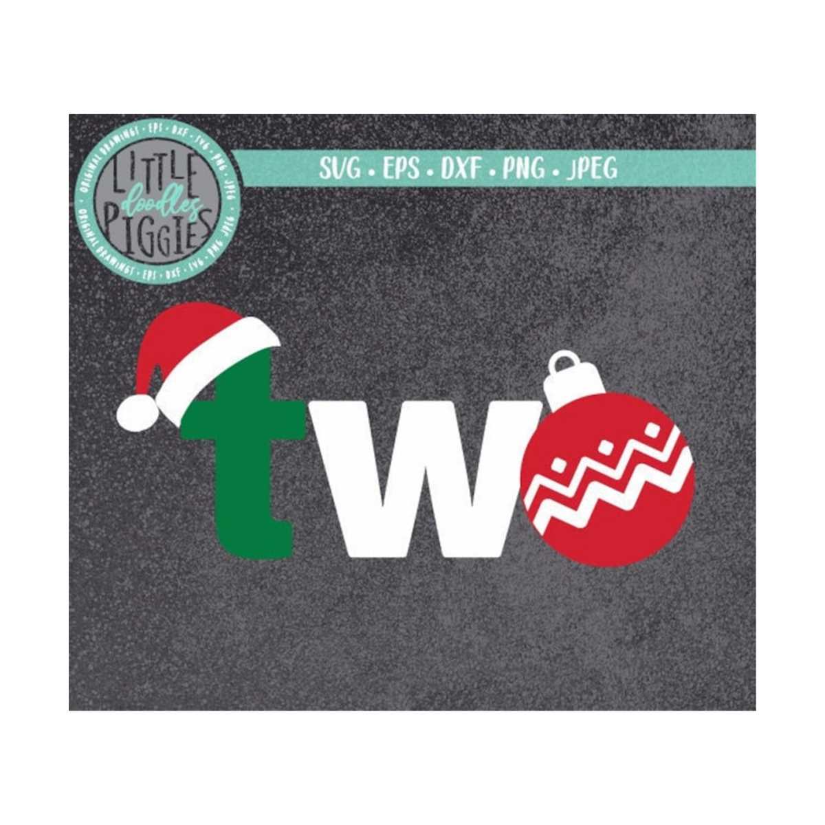 Christmas Birthday Two Svg Png Jpeg cut file, Holiday Birthd | Inspire ...