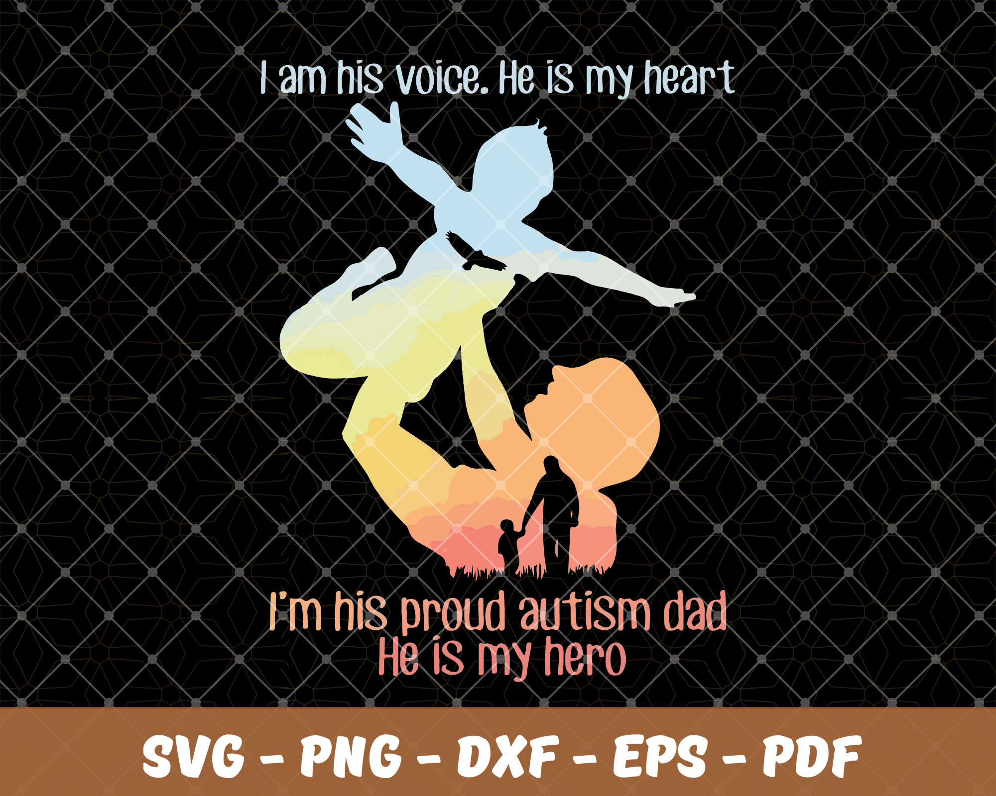 I am his voice he is my heart,Autism Svg - Inspire Uplift