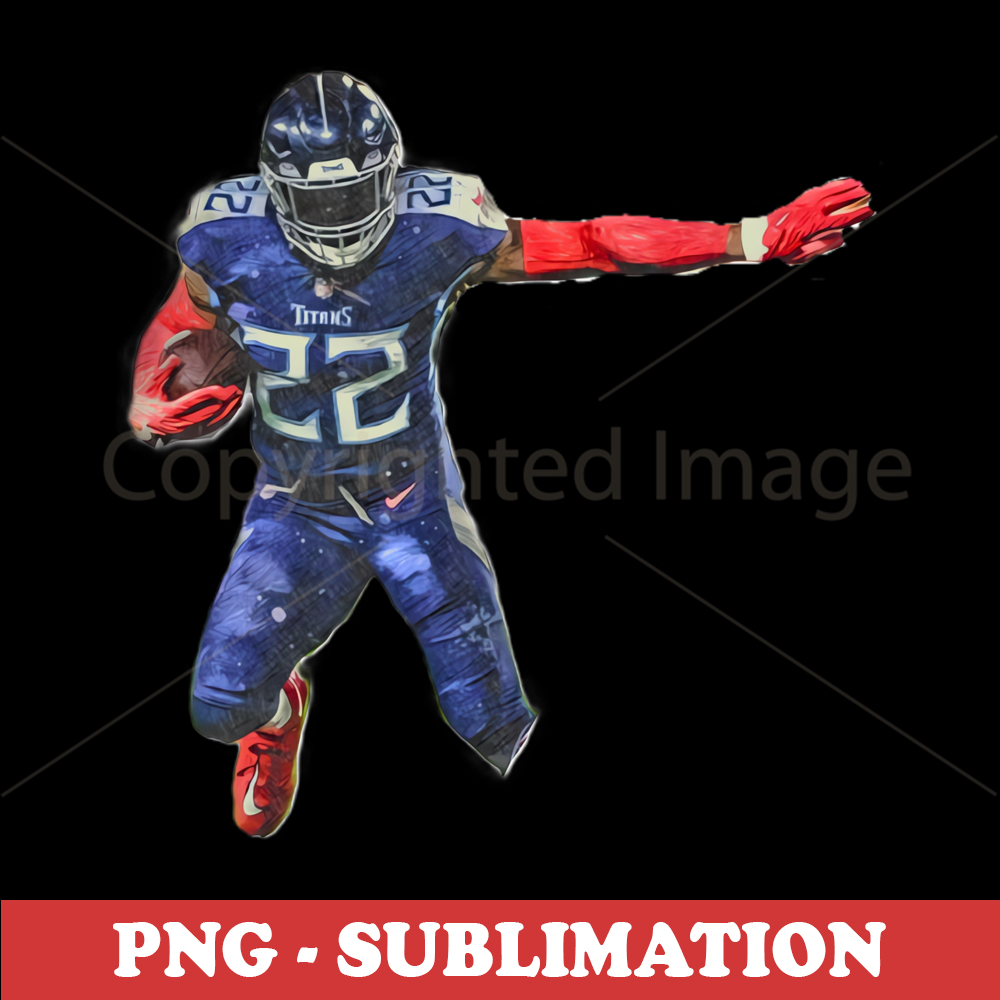Derrick Henry Sublimation Design - High-Resolution PNG File - Inspire ...
