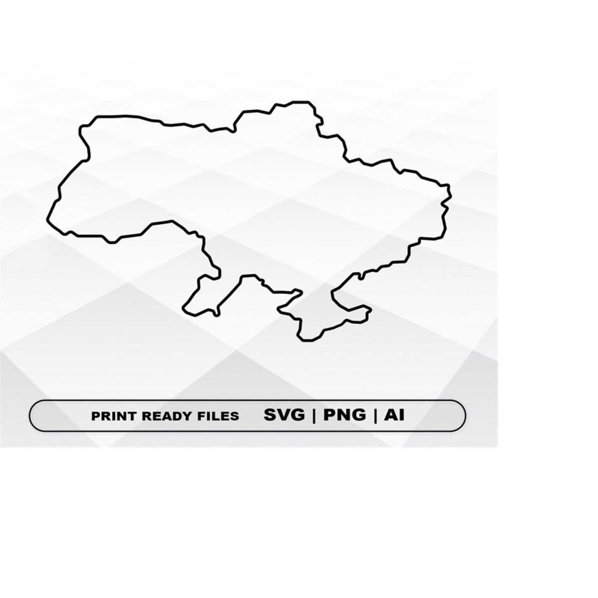 Map Of Ukraine SVG, Pray For Ukraine Svg, Ukraine Png, Files - Inspire ...