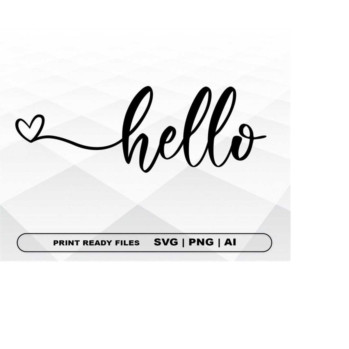 Hello SVG, Welcome Svg, Dxf, Png, Instant Download, Front do - Inspire ...