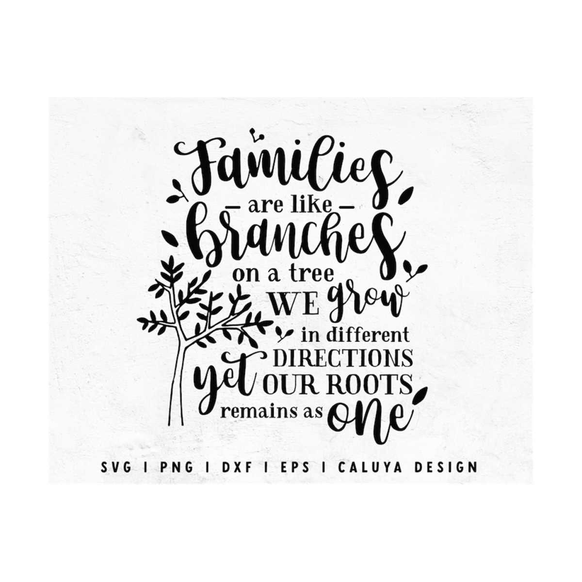 Family Tree SVG | Inspirational Family Quote SVG | Family Re | Inspire ...