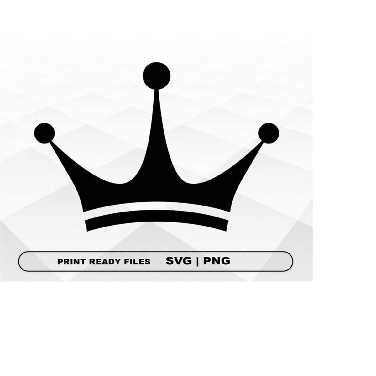 Crown SVG and PNG Files Clipart, Crown Print SVG, Digital Do - Inspire ...