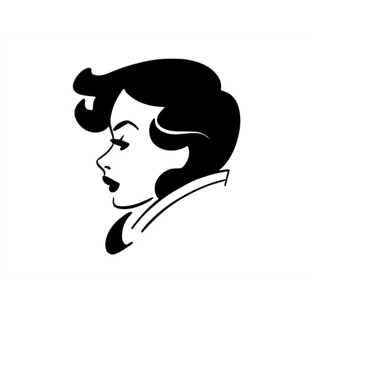 Woman Svg Cut File Lady Vector Image Girl Svg Retro Cutting - Inspire ...