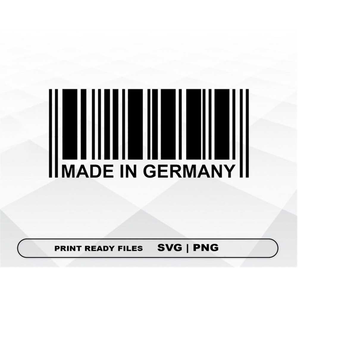 Made in Germany SVG and PNG Files Clipart, Barcode Germany P - Inspire ...