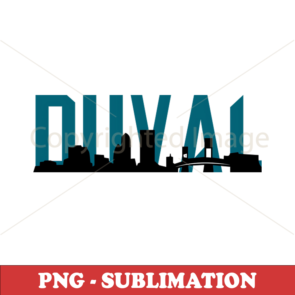 Duval Jacksonville Skyline - Vibrant Sublimation Art - Insta | Inspire Uplift