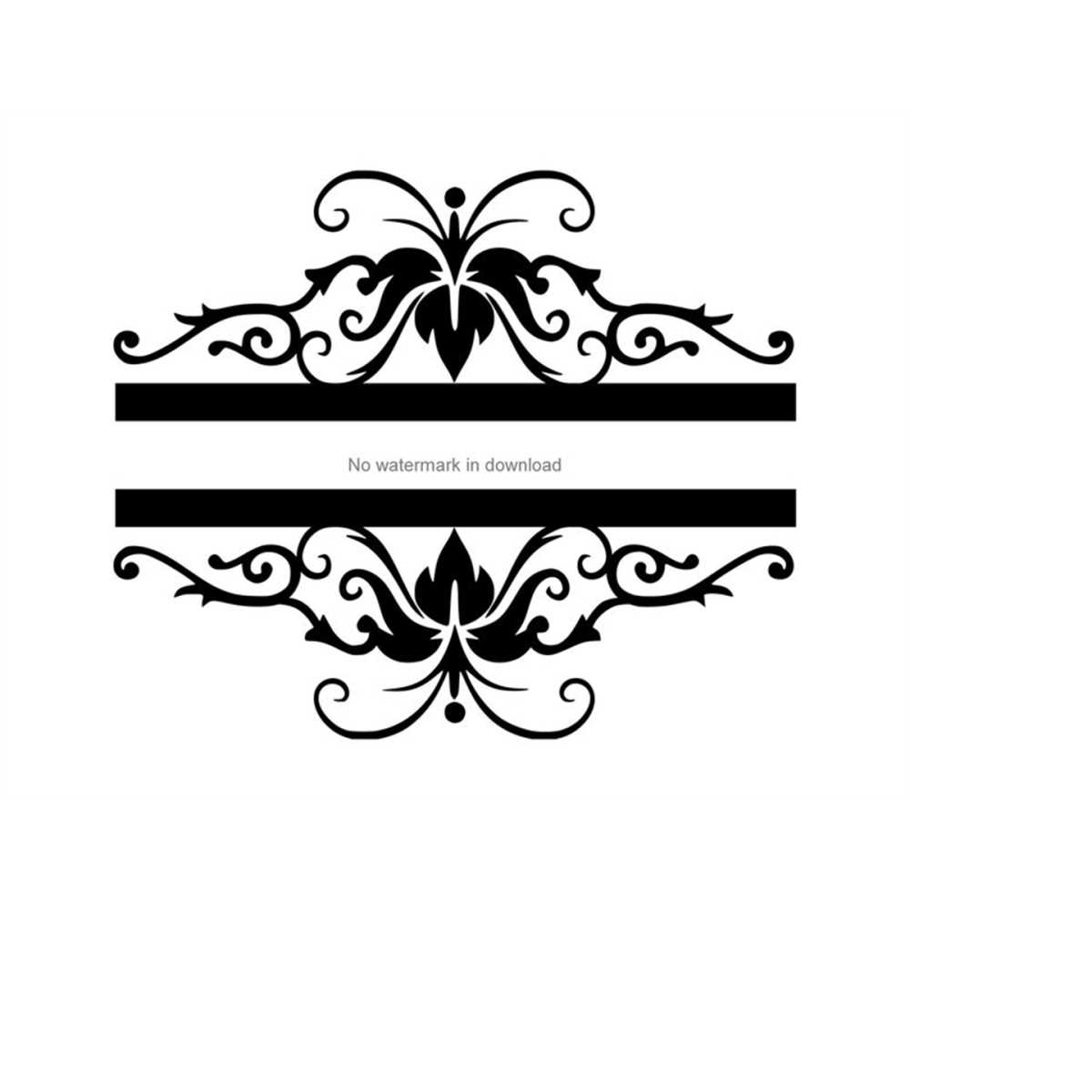 Split Name Monogram, Divider Svg, Mailbox Monogram Svg, Divi | Inspire ...