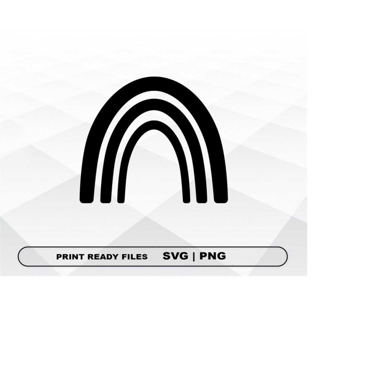 Rainbow SVG and PNG Files Clipart, Rainbow Print SVG, Digita - Inspire ...