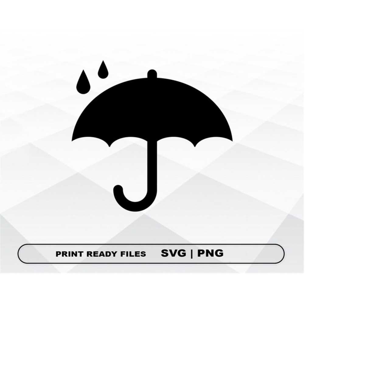 Umbrella SVG and PNG Files Clipart, Umbrella Print SVG, Digi - Inspire ...