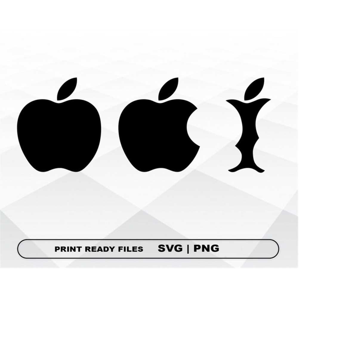Apple Fruits SVG and PNG Files Clipart, Apple Fruits Print S - Inspire ...