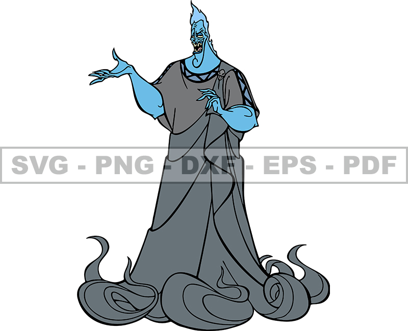 Hades, Hercules Disney Characters Svg, Cartoon Customs SVG, | Inspire ...