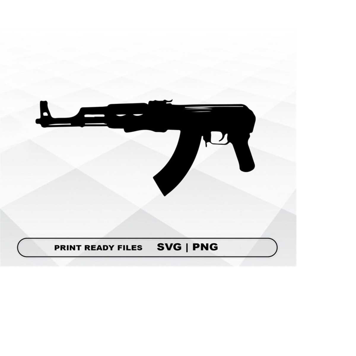 Gun Weapon SVG and PNG Files Clipart, Gun Weapon Print SVG, - Inspire ...