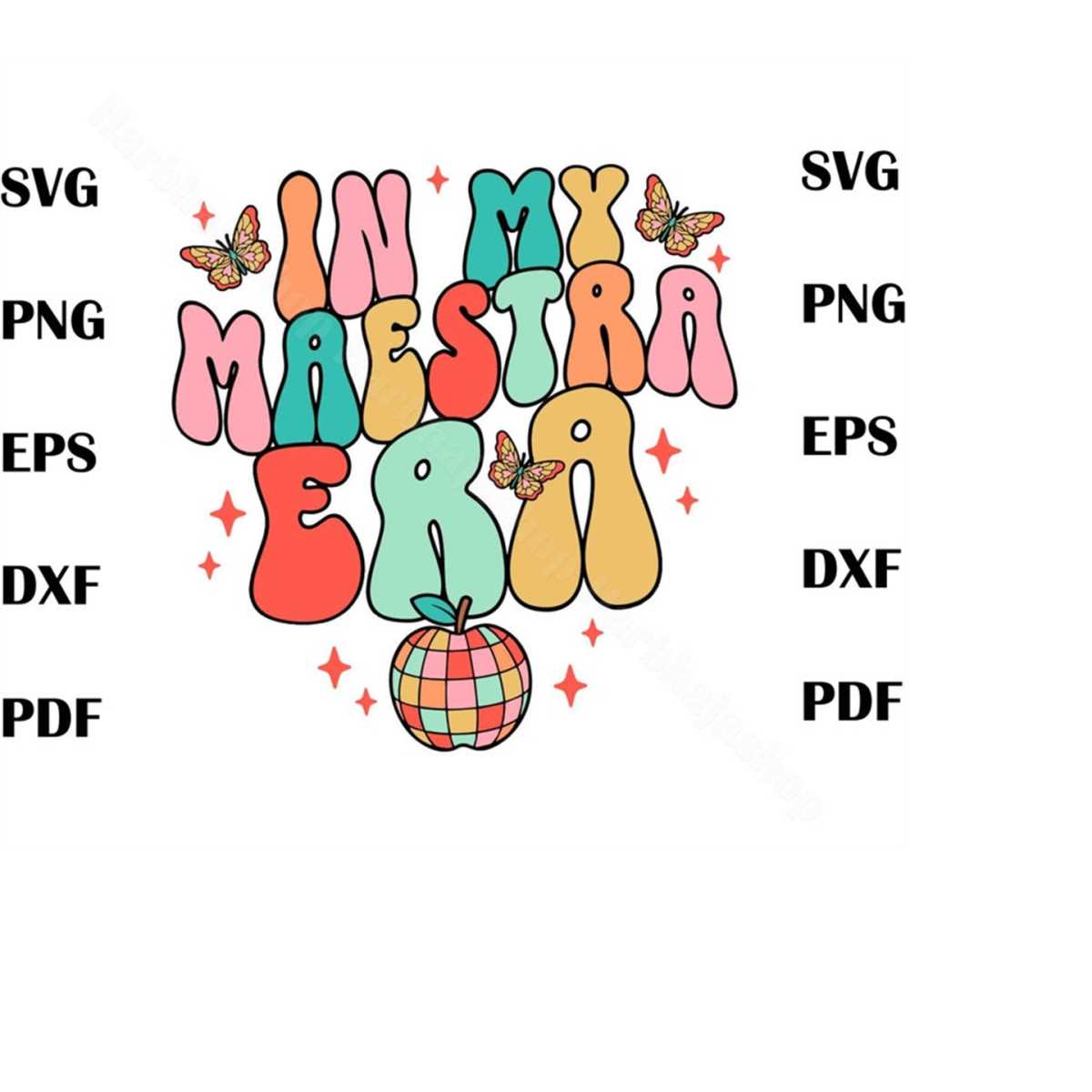 Personalized In My Maestra Era SVG Graphic Design File, Maes | Inspire ...