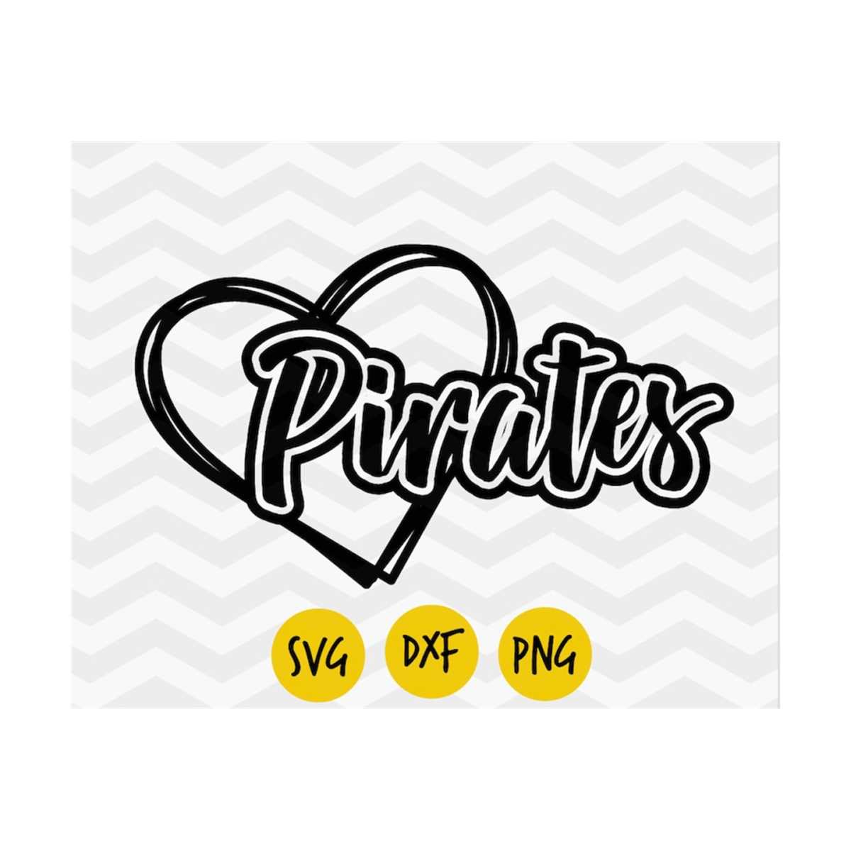 Pirates svg, Pirates heart svg, Pirates pride, I love Pirate - Inspire ...