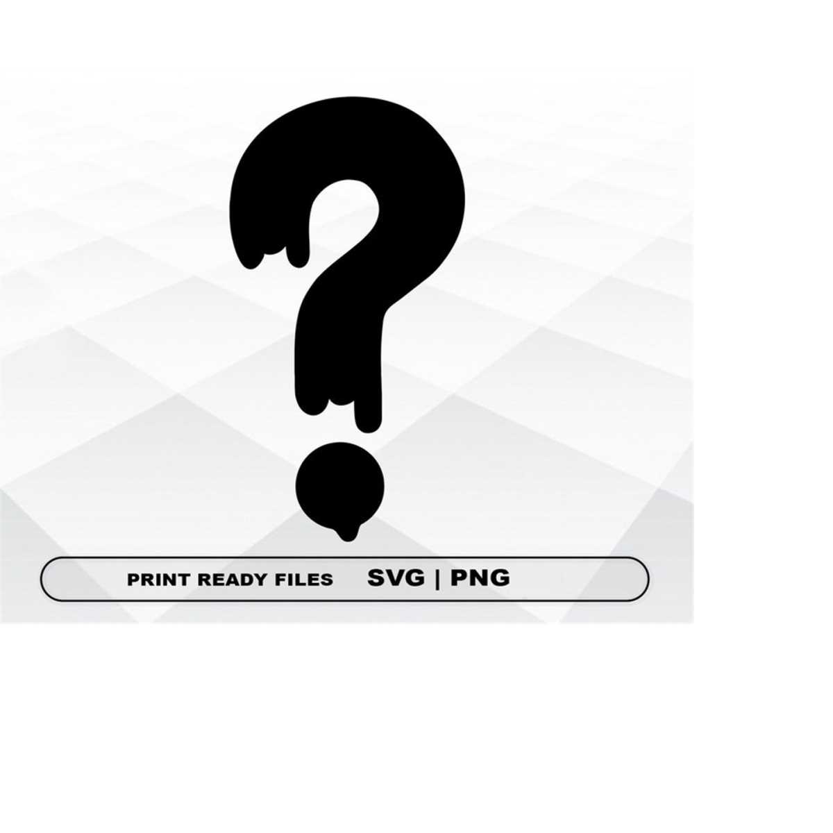 Question mark SVG and PNG Files Clipart, Question mark Print | Inspire ...