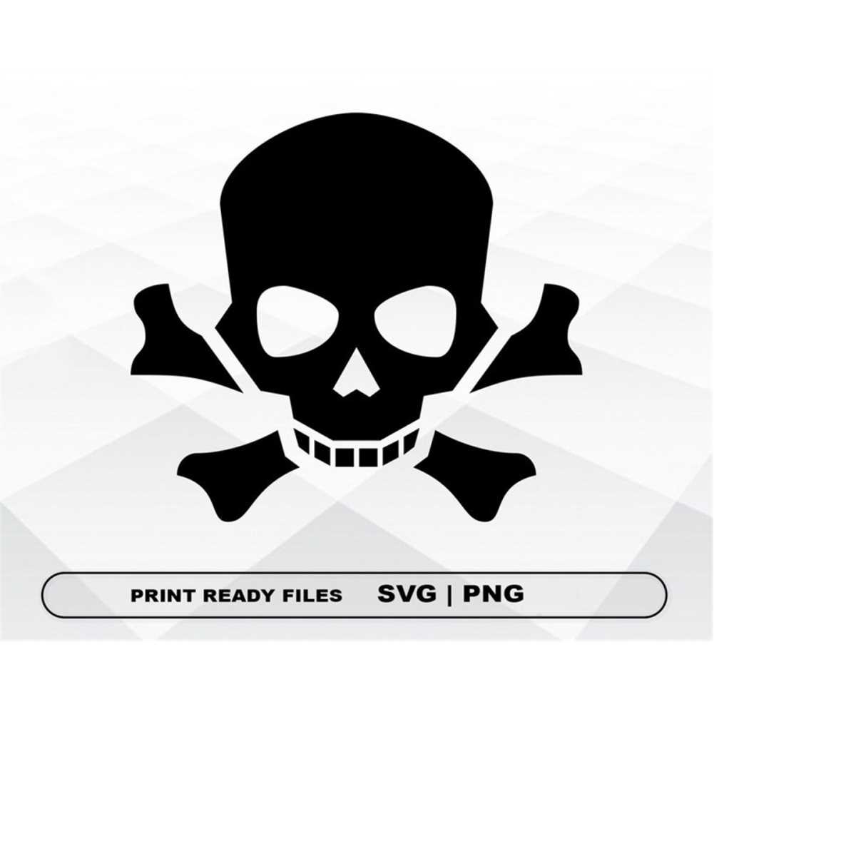 Skull Skeleton SVG and PNG Files Clipart, Skull Skeleton Pri - Inspire ...