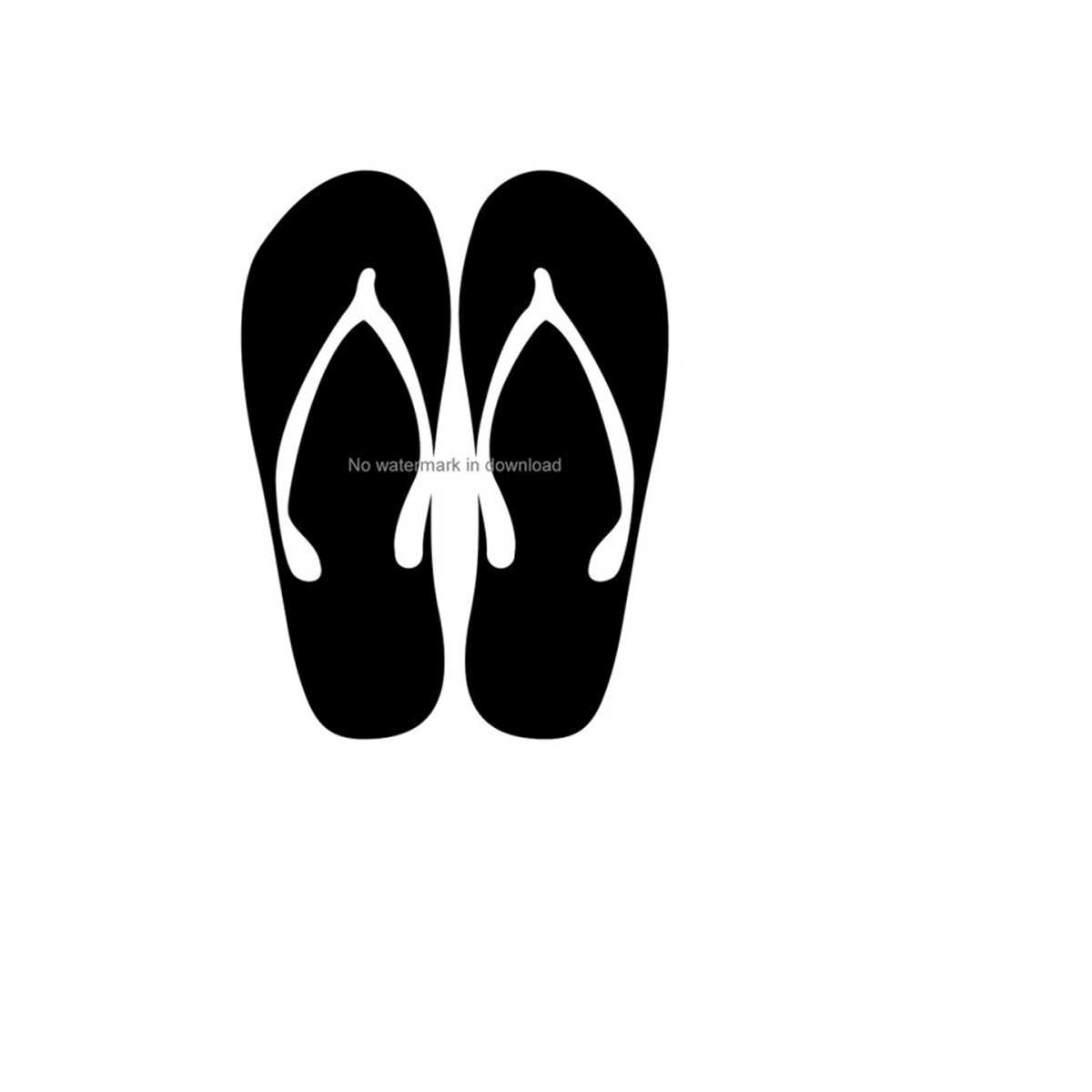 Slippers Svg, Sandals Digital Cut File, Flip Flop Svg Clipar - Inspire ...