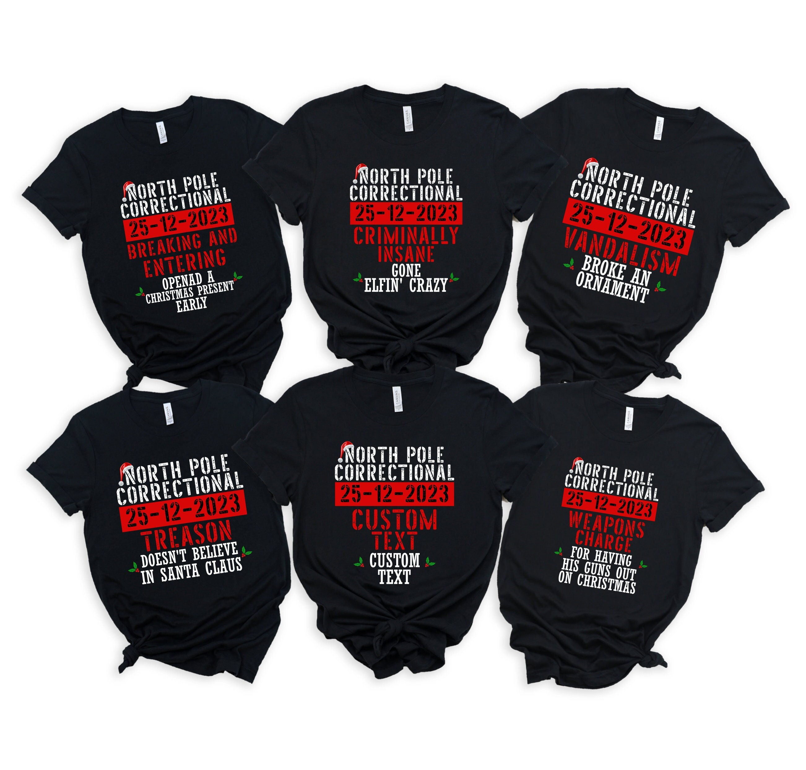 North Pole Correctional Christmas Shirt, Custom North Pole C - Inspire ...