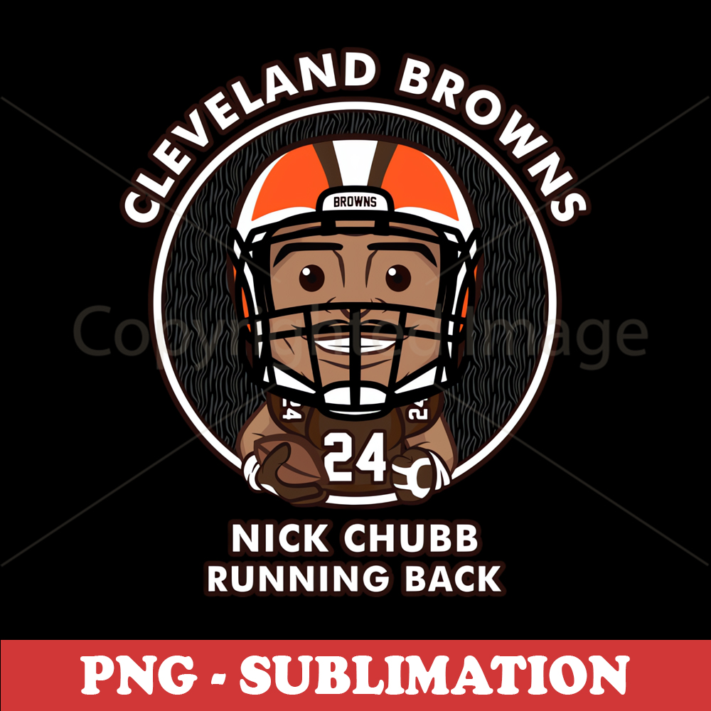 Nick Chubb PNG Digital Download - Sublimation-ready sports g | Inspire ...