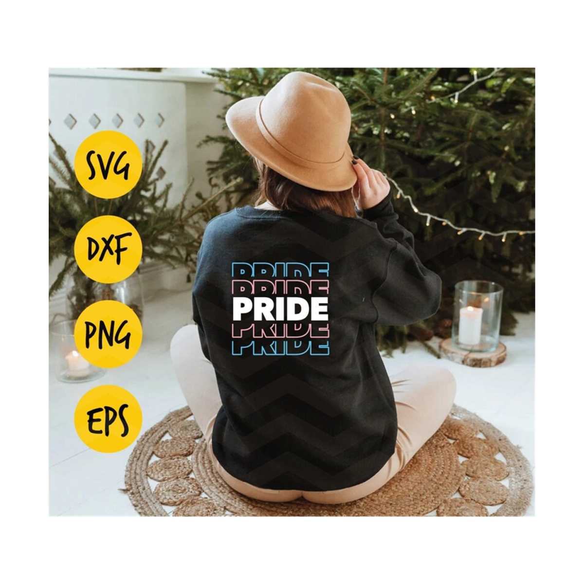Pride svg, trans flag svg, pride flag silhouette svg, trans - Inspire ...