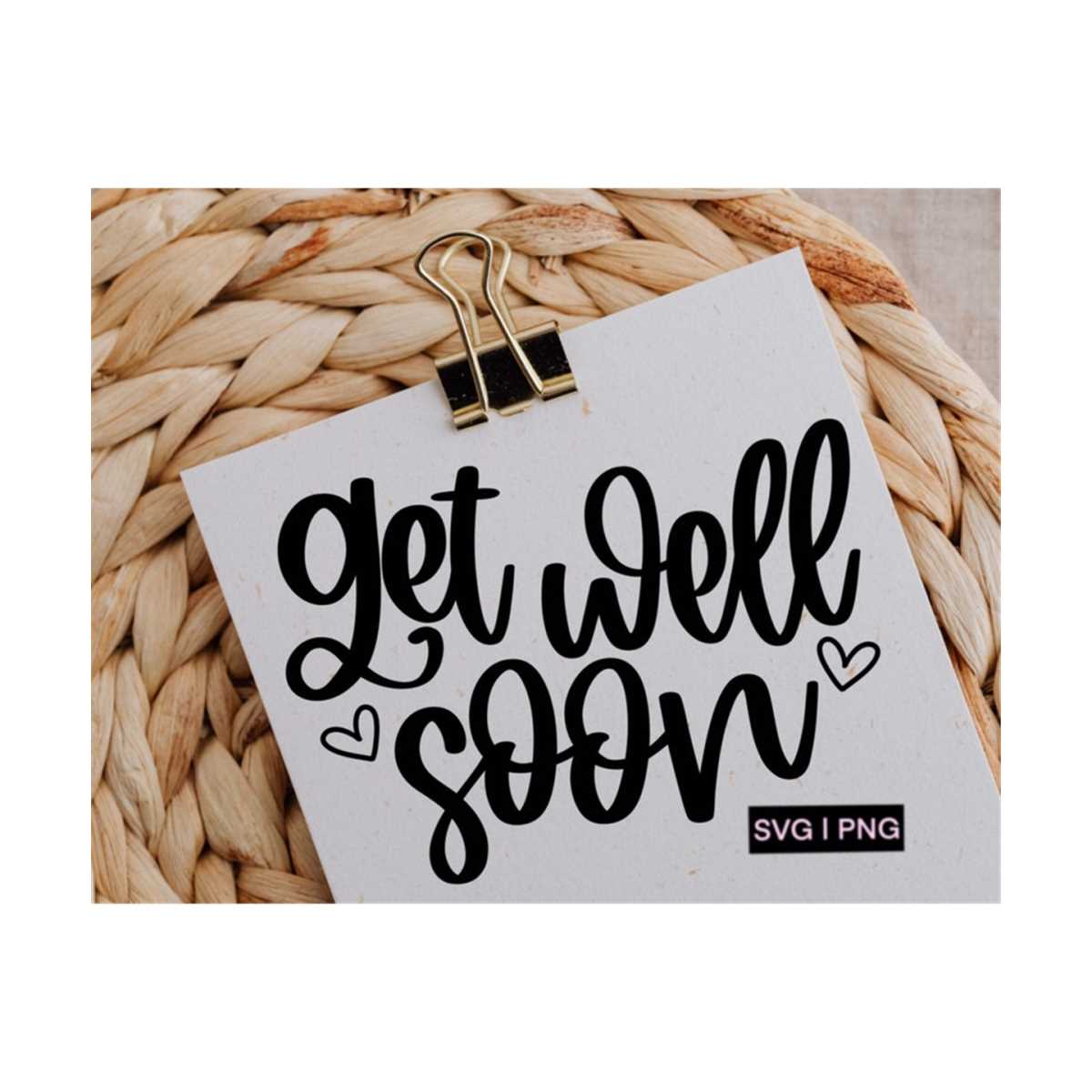 Get well soon svg, thinking of you svg, hand lettered svg, g | Inspire ...