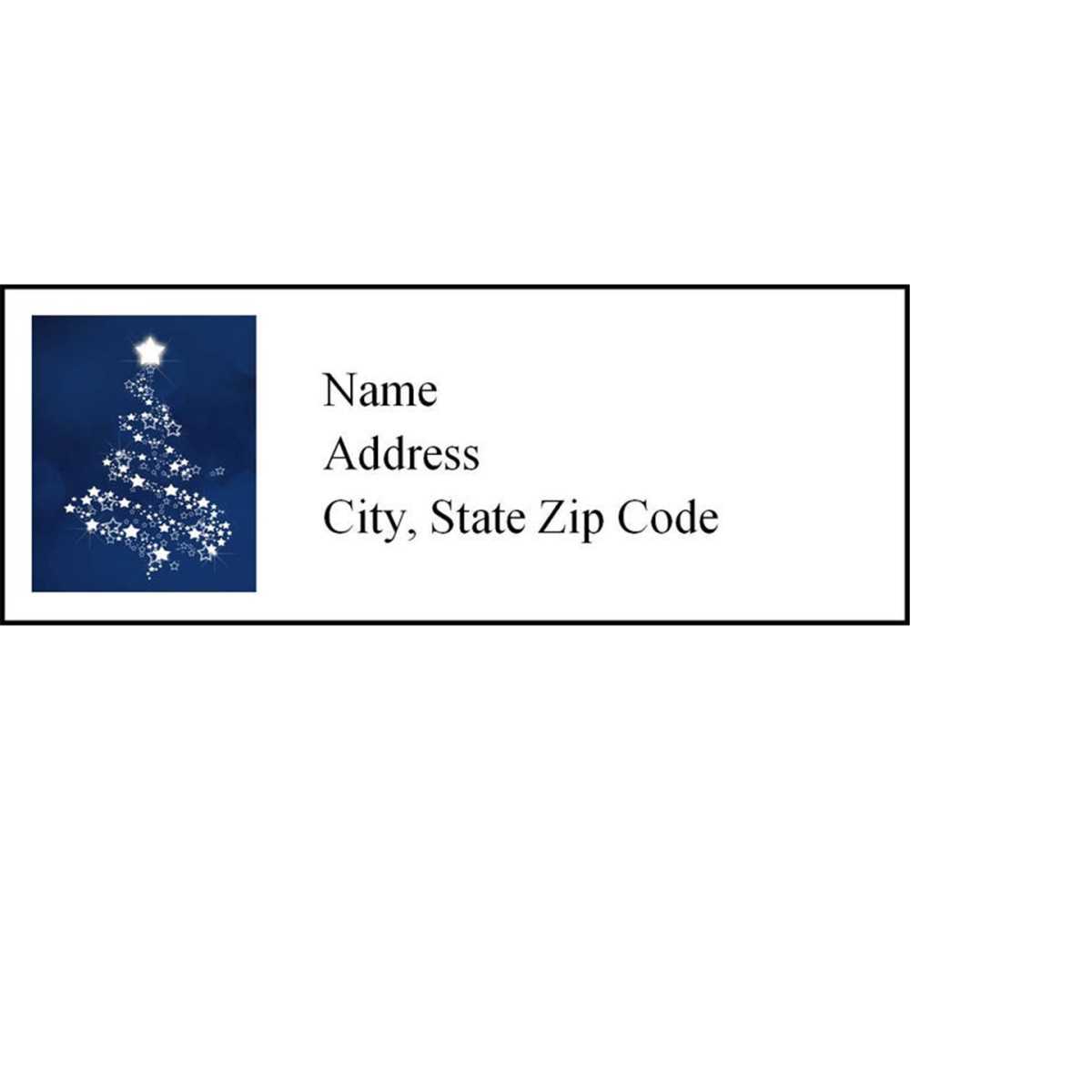 Address Label Template Editable Printable PDF Download Blue - Inspire ...