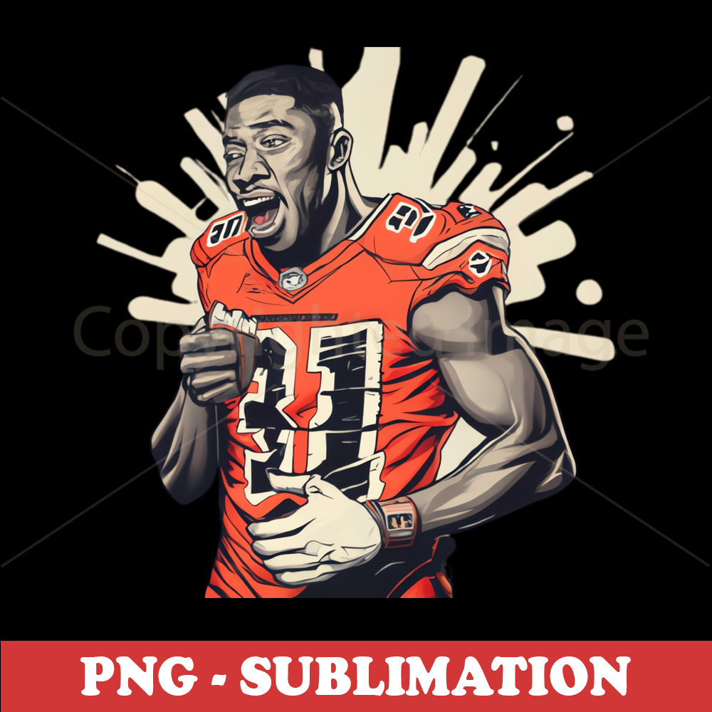 Nick Chubb PNG Digital Download - Sublimation Hero Artwork - - Inspire ...