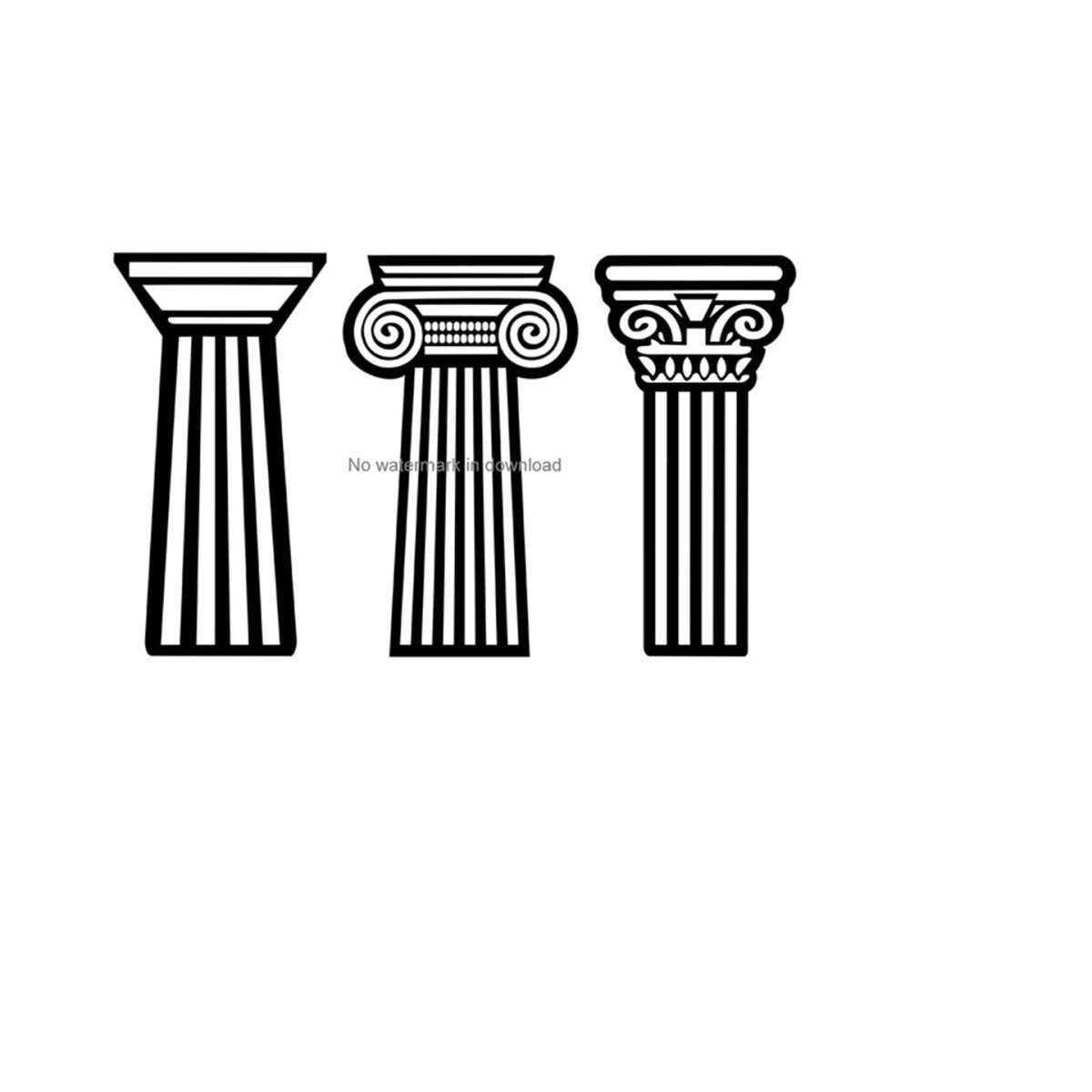 Pillar Svg, Pillar Clipart, Pillar Cutting File, Pillar Digi - Inspire ...