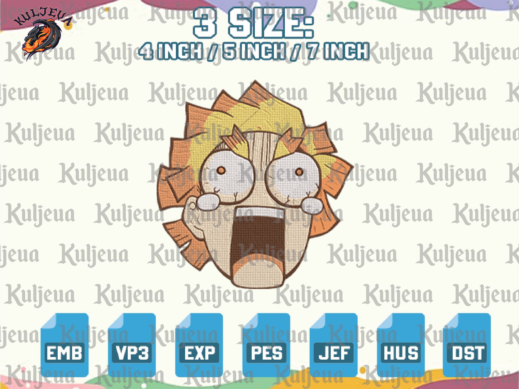 Slayer Anime Embroidery FIles, Anime Embroidery Patterns, A - Inspire ...