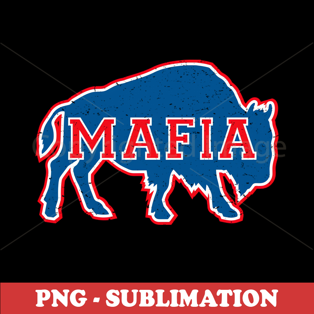 Bills Mafia V - Vintage Retro Football PNG Sublimation Digit | Inspire ...